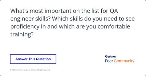 Whats Most Important On The List For Qa Engineer Skills Which Skills