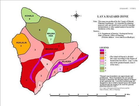 big island lava zones