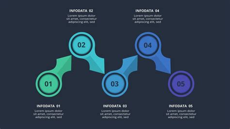 Premium Vector Timeline Infographic With 6 Elements Template For Web On A Black Background