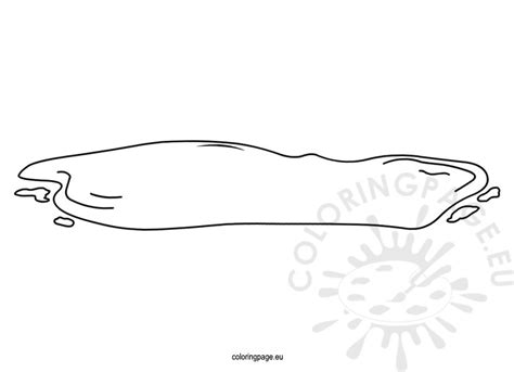 Puddle Coloring Page