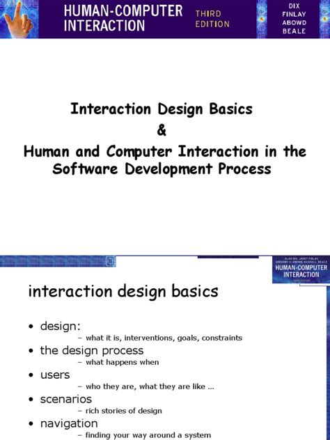 Interaction Design Basics Hci In The Software Development Process Pdf