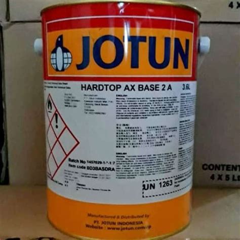 Jual Jotun Hardtop Ax 5lt 2 Komponen Ral 9010 Cat Topcoat Pu Di