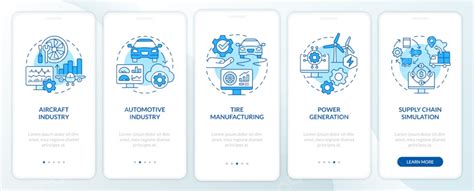 Digital Twin Usage Blue Onboarding Mobile App Screen Banner Template Download On Pngtree