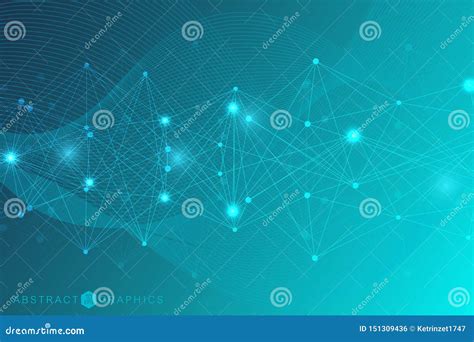 Big Data Visualization Background Modern Futuristic Virtual Abstract