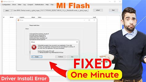 FIX Mi Flash Tool Driver Error Xiaomi Flash Tool Error YouTube