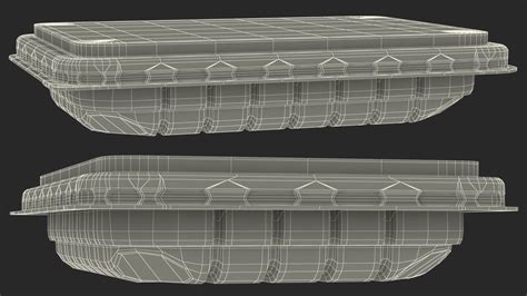 뚜껑이 있는 플라스틱 테이크 아웃 용기 검정색 18x13cm 3d 모델 29 3ds Blend C4d Fbx Max Ma Lxo Obj Free3d