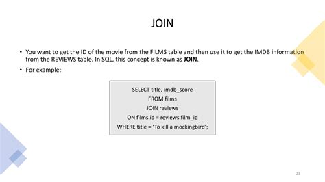 Introduction To SQL PPTX