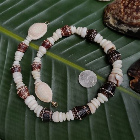 Puka Shell Necklace Puka Shell Lei Kauai Puka Shell Jewelry Rare Shells