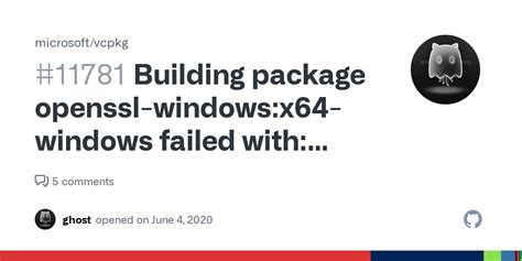Building Package Openssl Windowsx64 Windows Failed With Buildfailed While Installing Boost