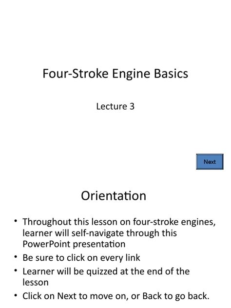 Lecture 3 Four Stroke Engine Basics Pdf Internal Combustion Engine Piston