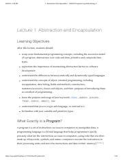 Understanding Abstraction and Encapsulation in Programming | Course Hero