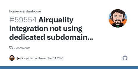 airquality integration not using dedicated subdomain for homeassistant