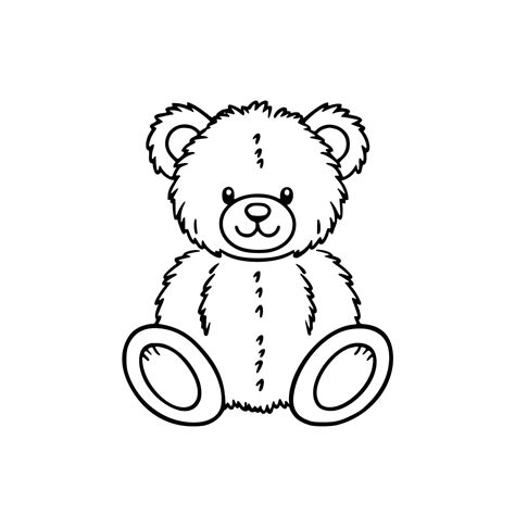 Teddybjørn Fargelegging Fargeleggingcom