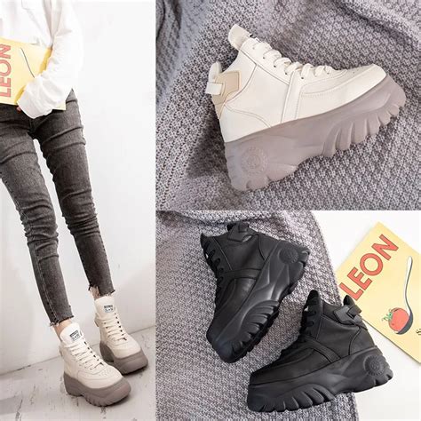 Г. Новые женские ботинки из PU искусственной кожи осенние Популярные ...
