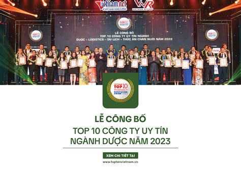 LỄ CÔNG BỐ TOP CÔNG TY UY TÍN NGÀNH DƯỢC NĂM
