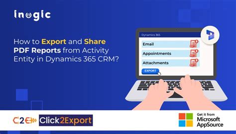 inogic on linkedin how to export and share pdf reports from activity