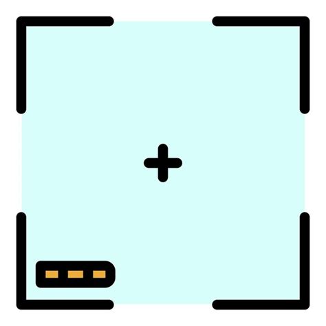 Premium Vector Camera Focusing Screen Icon Outline Camera Focusing Screen Vector Icon Color