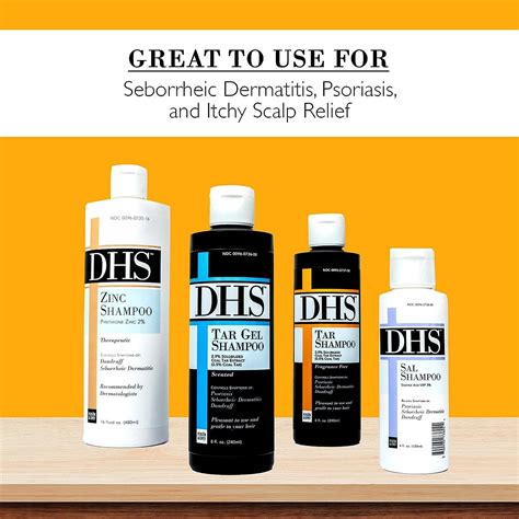 Dhs Tar Shampoo 8oz Effective Treatment For Dandruff And Psoriasis