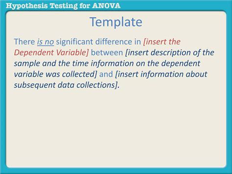 Null Hypothesis For One Way Rm Anova Ppt