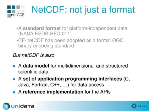 Unidata And Netcdf Bof Scientific File Formats Ppt Download