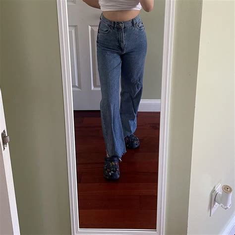 Wide Leg Zara Jeans Zara High Waisted Wide Leg The... - Depop
