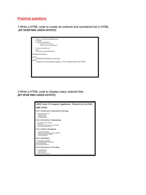 cs practicals pdf html element html