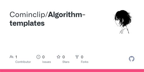 Github Cominclipalgorithm Templates