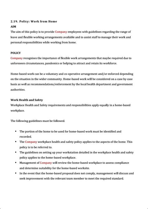 Policy Manual Template Remarkable Difference