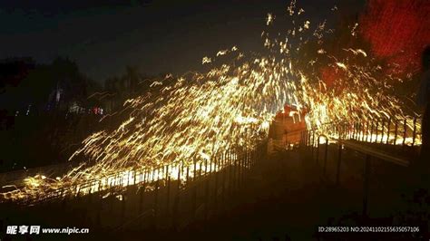 打铁花摄影图图片素材其他摄影图库昵图网