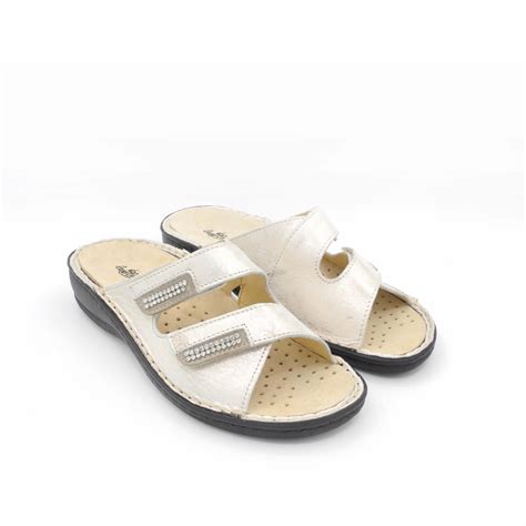 La Plume Ciabatta Pelle Platino Odolmo Calzature Pieve Di Soligo