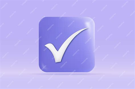 Premium Vector 3d Check Mark Success Icon Isolated On Light Blue Background Realistic