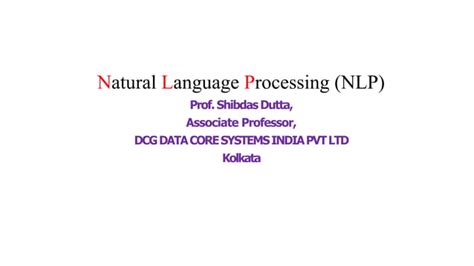 Natural Language Processing Nlp Pptx