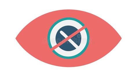 Hide Content Eye Slash Flat Design Ui Ux Control Vector Design Generative Ai Stock Vector