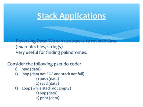 Stack Operation In Data Structure Ppt