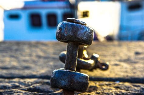 Premium Photo Close Up Of Metallic Object On Ground