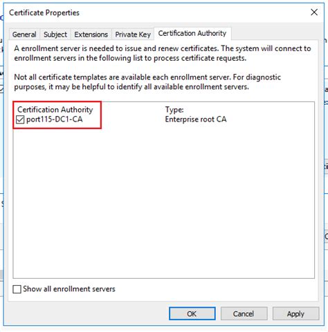 Preparing For Horizon View Connection Server Certificate Port115