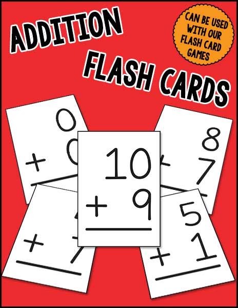 adding and subtracting flashcards