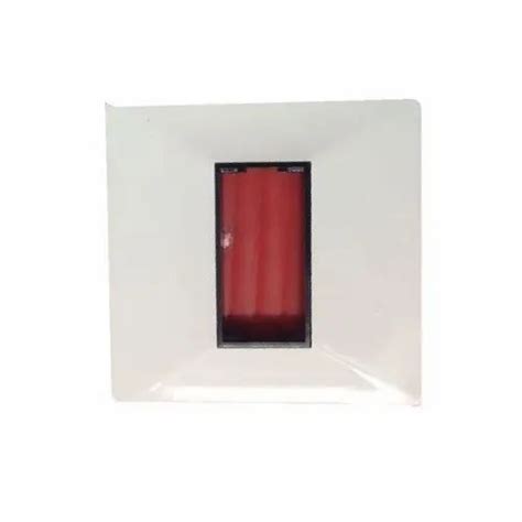 Finish Glossy 1 Module Polycarbonate Modular Plate For Electrical Switch Fitting White At Rs