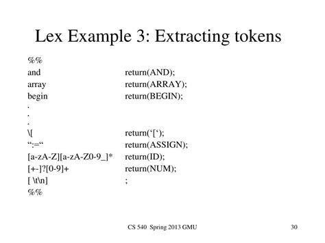Ppt Lecture 2 Lexical Analysis Powerpoint Presentation Free
