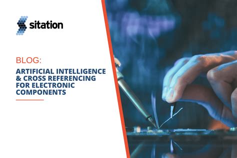 artificial intelligence and cross referencing for electronic components
