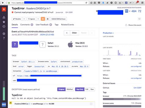 Ignoreurl Not Clear Not Working · Issue 926 · Getsentrysentry Javascript · Github