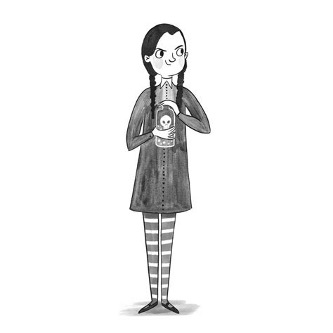 Раскраски Wednesday addams (25 шт.) - скачать или распечатать бесплатно ...
