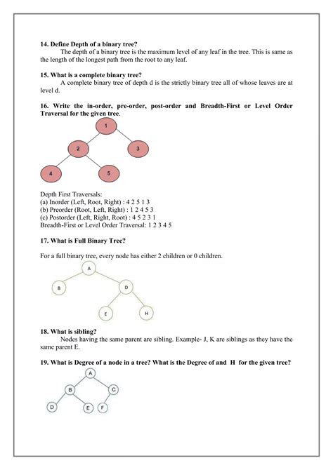 AD Data Structures Design Notes Tree Pdf