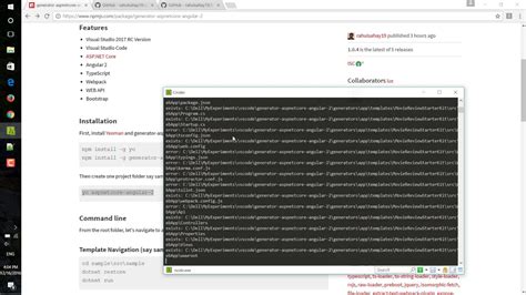 Yeoman Generator For Aspnet Core Angular 2 Typescript Youtube