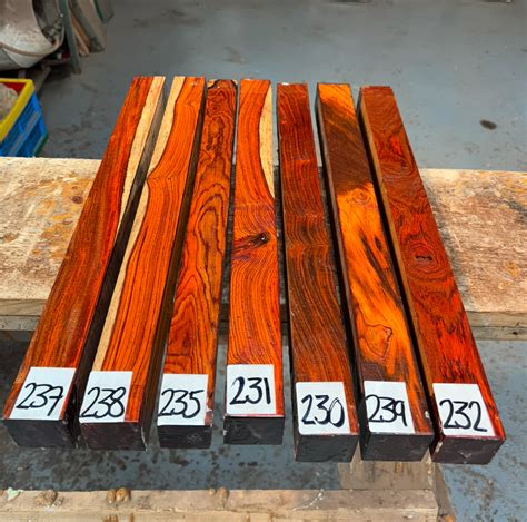Cocobolo Nicaraguan 1 5x1 5x18 Inches Nc236 Woodwise Uk
