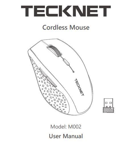 Tecknet M002 Cordless Wireless Mouse User Manual