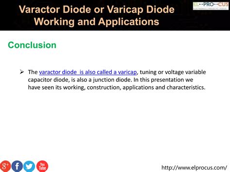 Varactor Diode Or Varicap Diode Working And Applications Pptx