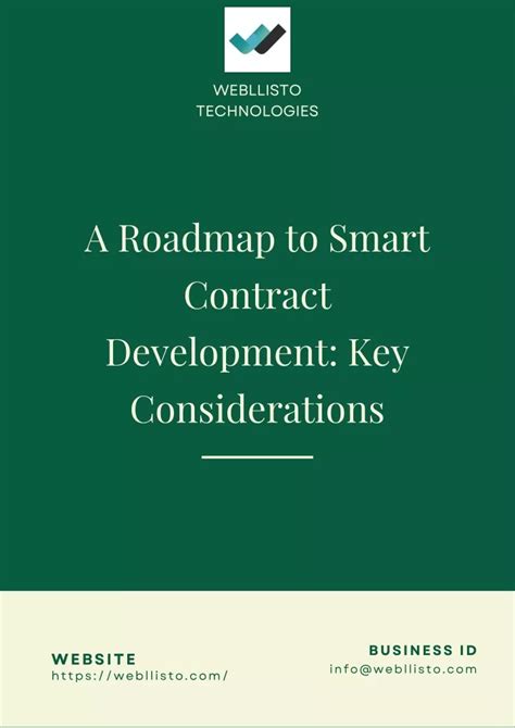 ppt smart contract development services by webllisto powerpoint