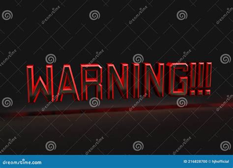 Warning Alert Text Effect On Website Page Stock Illustration Illustration Of Server Proxy