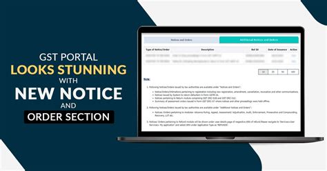 GST Portal Gets New Design For The Orders And Notices Section